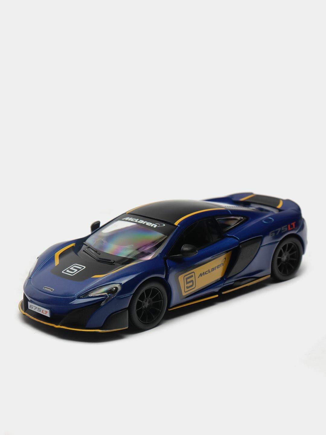Модель машины KINSMART "McLaren 675LT with printing " инерция 1:36