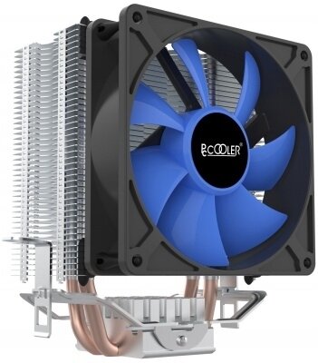 Кулер PCCooler S93 V2 S775/115X/AM2/AM3/AM4/FM1/FM2 (40 шт/кор, TDP 102W, вент-р 90мм, 2 тепловые трубки 6мм, 2200RPM, 22dBa)