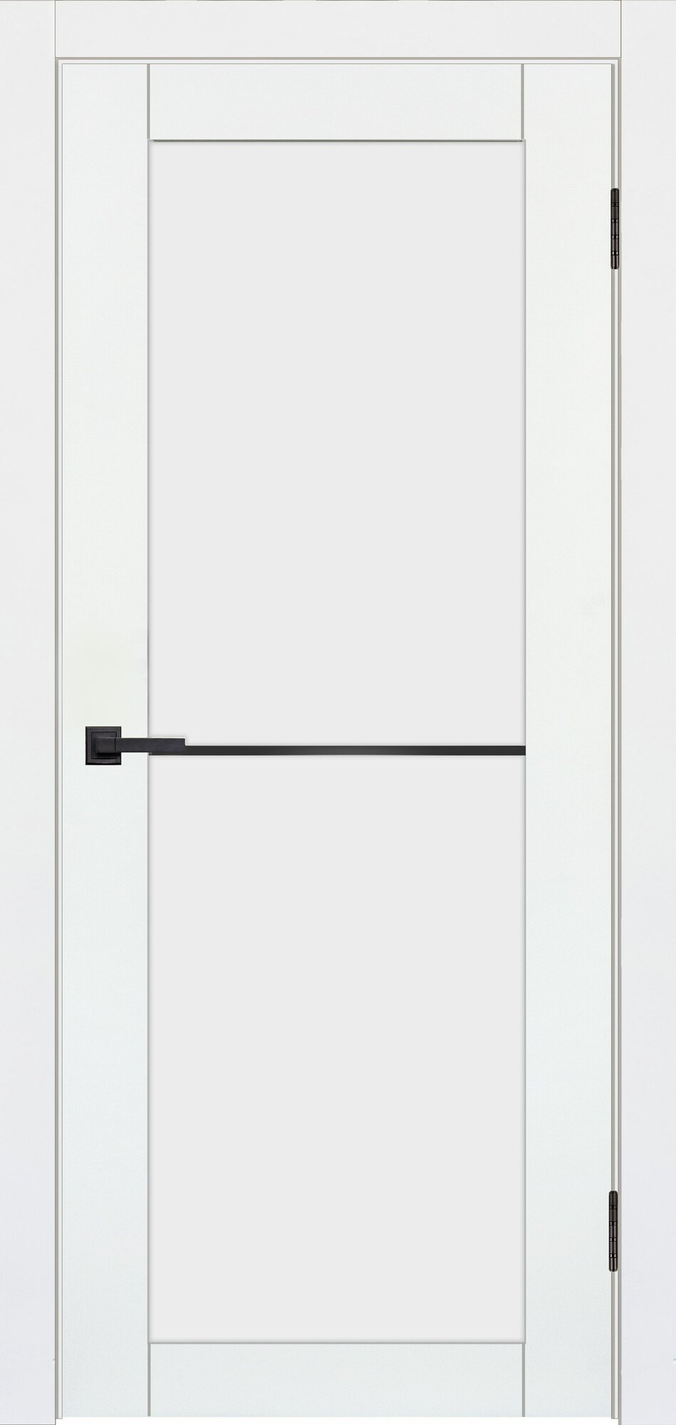 Дверь межкомнатная комплект с коробкой и наличниками Сигма 26.1 со стеклом, белый, 600х1900мм