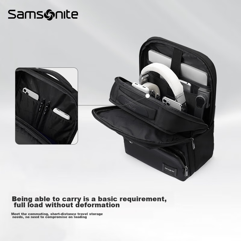 Рюкзак Samsonite Business Commuter Backpack Men's Travel Backpack Computer Bag Large Capacity Business Trip Lightweight Backpack Corporate Group Purchase