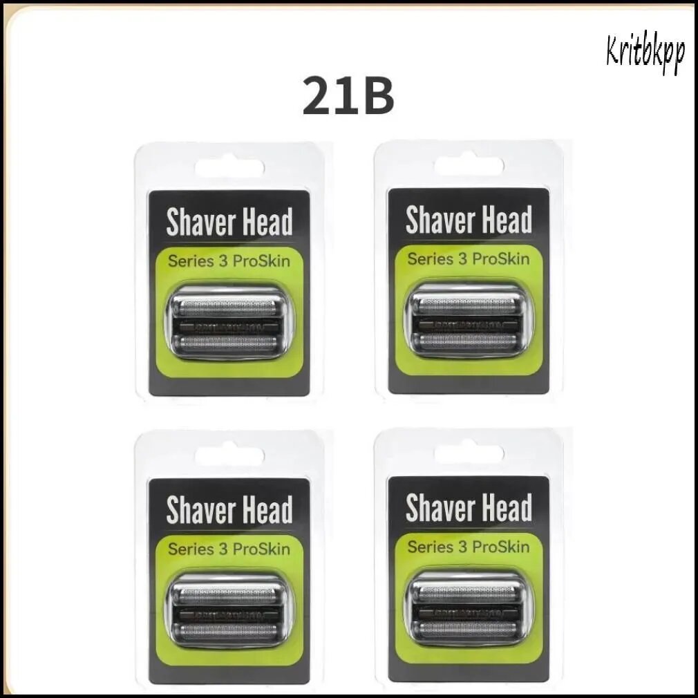 Сменная головка 21B для электробритв Braun Series 3 301S 310S 320S 330S 340S 360S 3010S 3020S 3030S 3040 , 4 шт