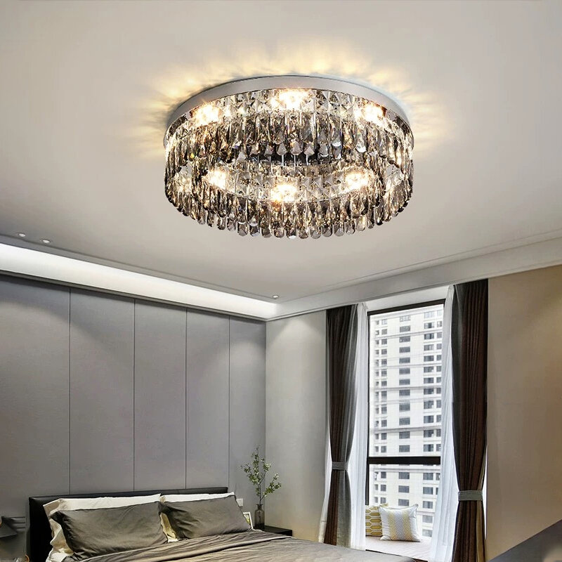 Хрустальный люстр, современный художественный стиль, роскошь, освещение, светильники