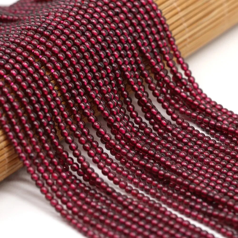 Бусины из граната 2/3/4 мм 3mm