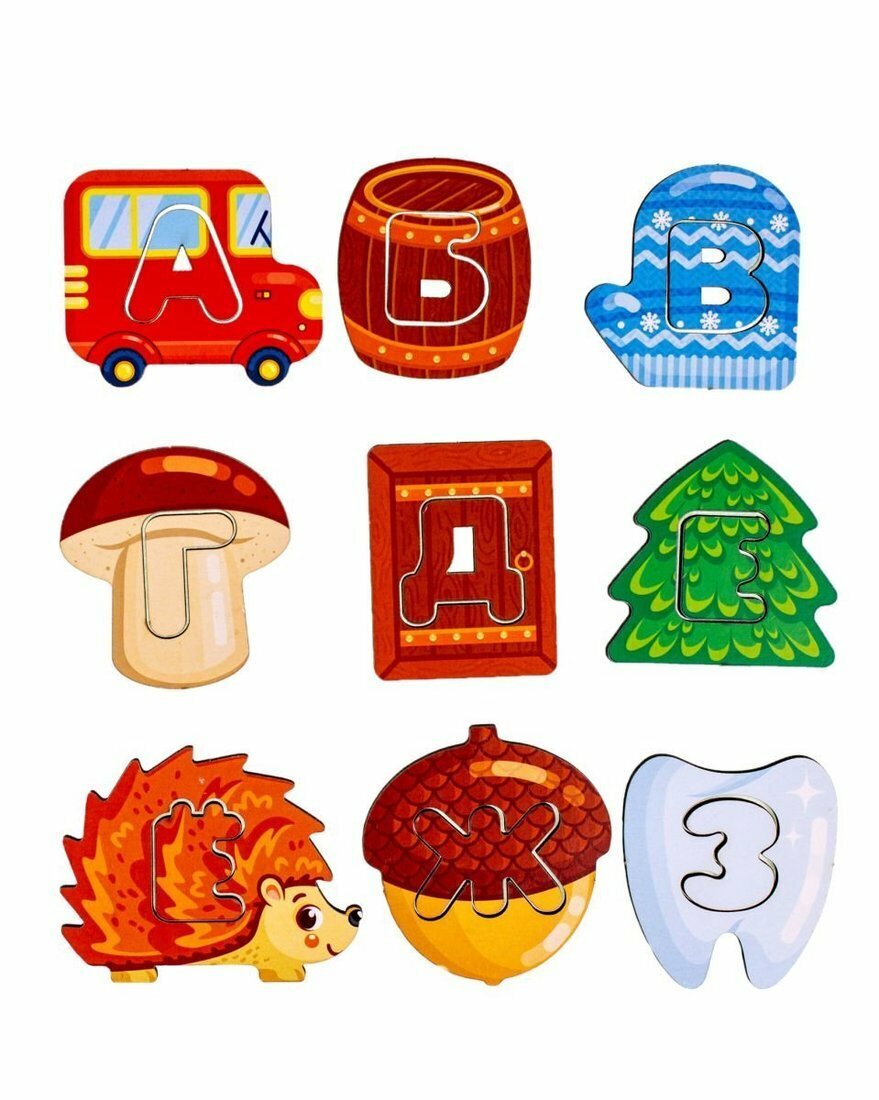 Развивающая игра WoodLand Toys "Азбука", деревянная (156107)