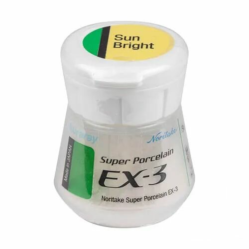 Стоматологический материал Noritake EX-3. Масса керамическая для металлокерамики Норитаки. Люстровый фарфор Luster Sun Bright (10 гр)