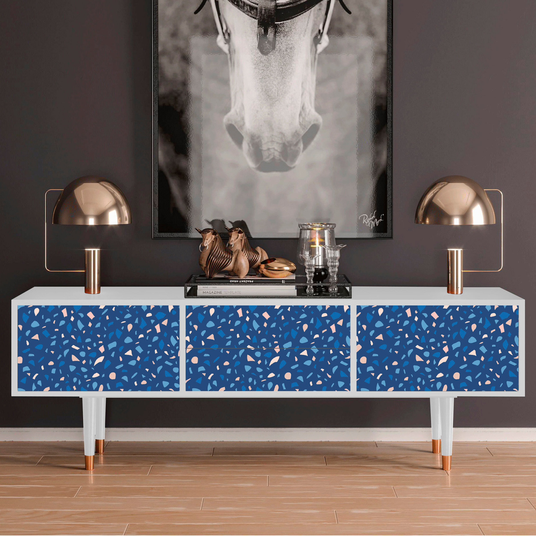 ТВ-Тумба - STORYZ - T4 Soap Whirpool, Размер - 170 x 59 x 48 см, Цвет корпуса - , Белый