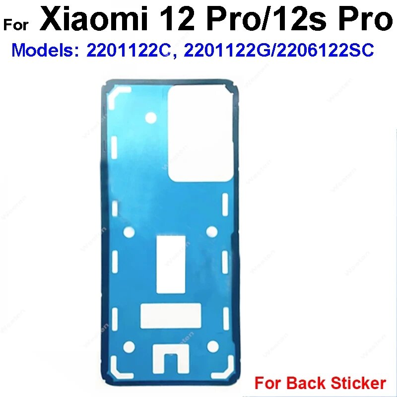 Клейкая лента для задней крышки корпуса аккумулятора для Xiaomi 12 12X 12S 12 Pro Lite 12s Ultra ЖК-экран, передняя клейкая лента для задней камеры