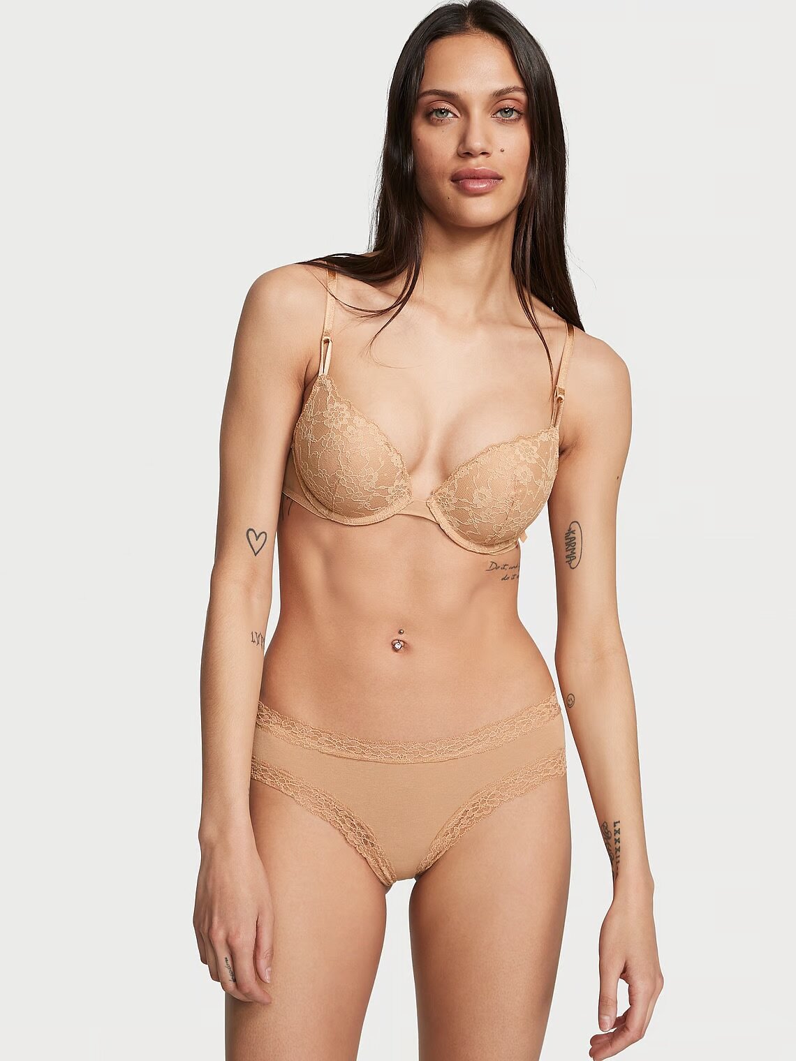 Трусы Lace-Waist Cotton Cheeky Panty