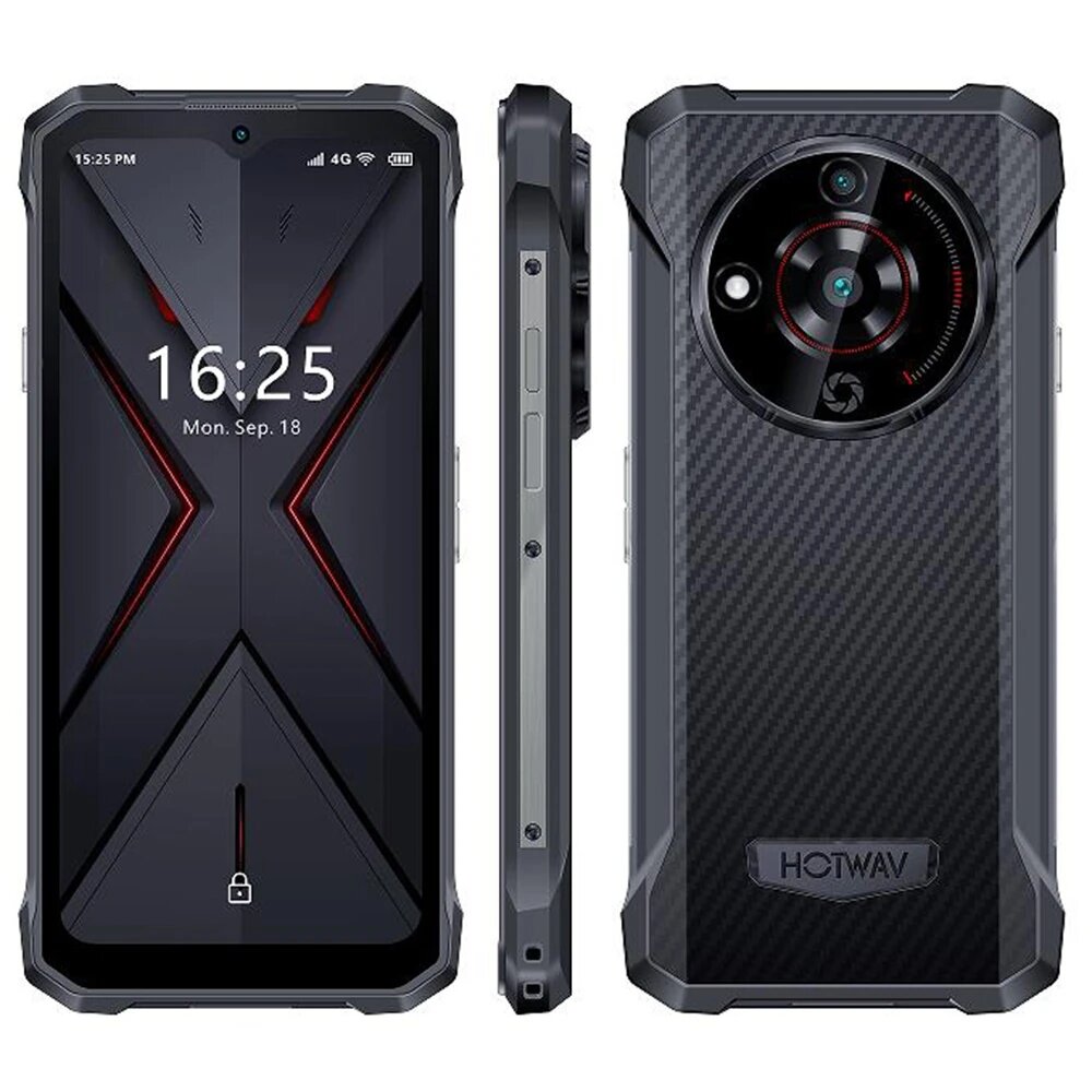 Смартфон Hotwav T7, Android 13.0, 2 SIM, 6.52", 1600х720, IPS, черный