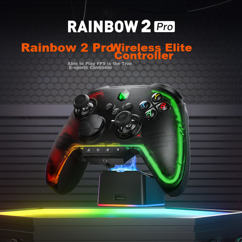 Беспроводная игровая джойстик Mojiang Rainbow 2 PRO совместимый с Switch NS PC Xbox Bluetooth движение-чувствительный