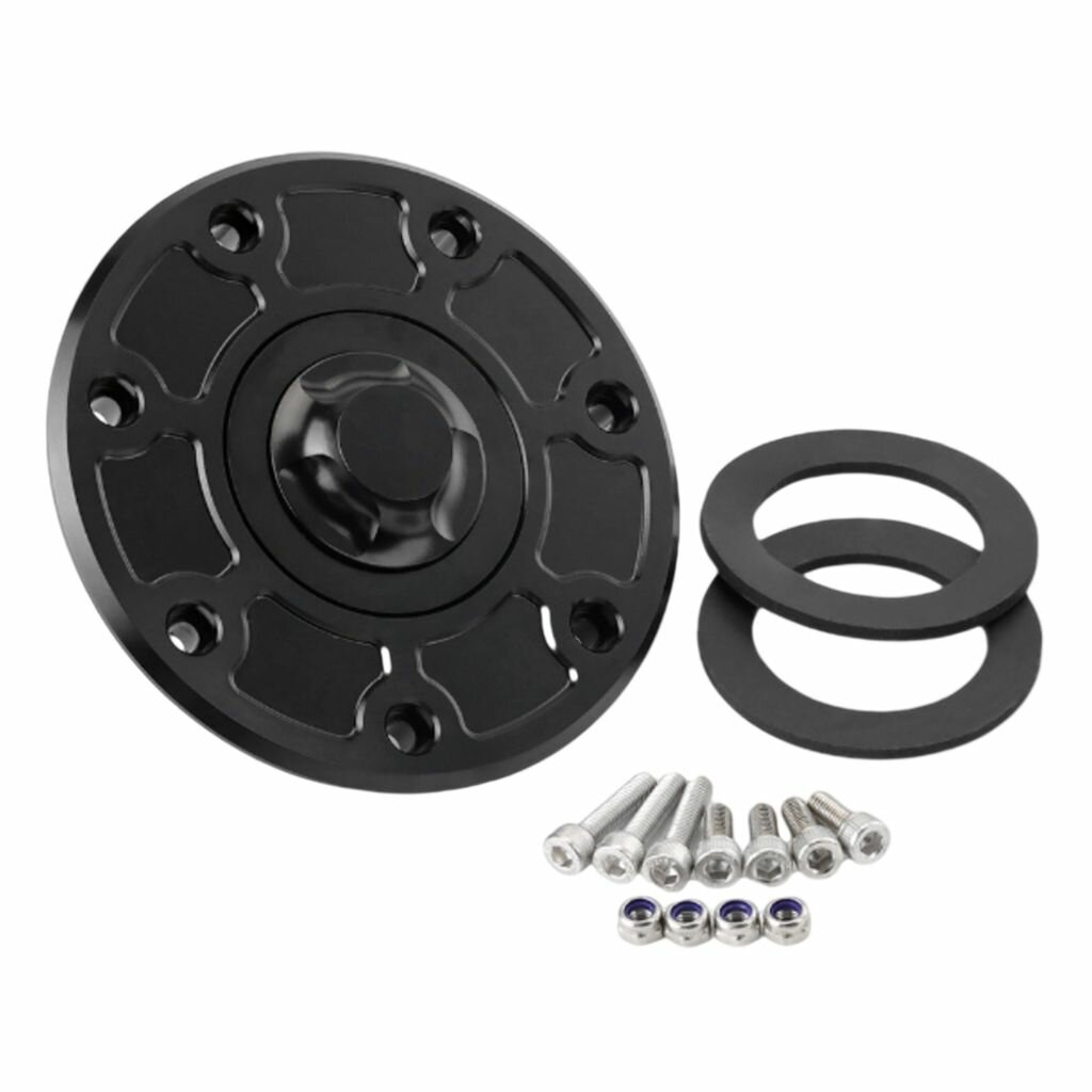 Колпачки для газового топлива мотоциклов, Крышка топливных баков с 7 отверстиями, Надежно запирающиеся Аксессуары ZX6R, алюминиевый сплав, простая установка