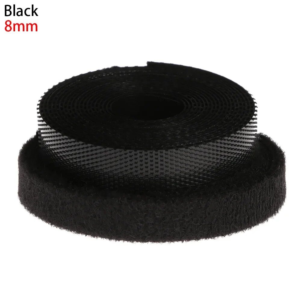 Липучка для кукольной одежды, нейлон, 1,5 м Черный, 8mm