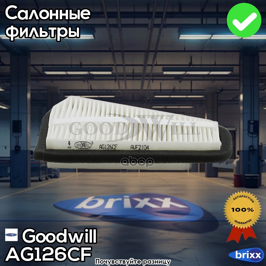 Фильтр Салона Chevrolet/Daewoo Lanos 1.6 106 Л. с. 07/1997 - 06/20090 Goodwill арт. AG126CF