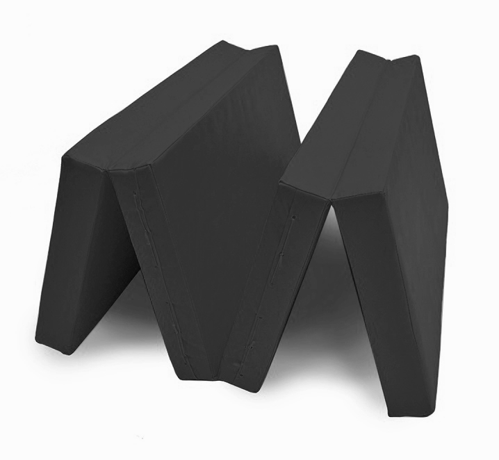 Мат спортивный КМС Мат № 5 (100 х 200 х 10) складной чёрный