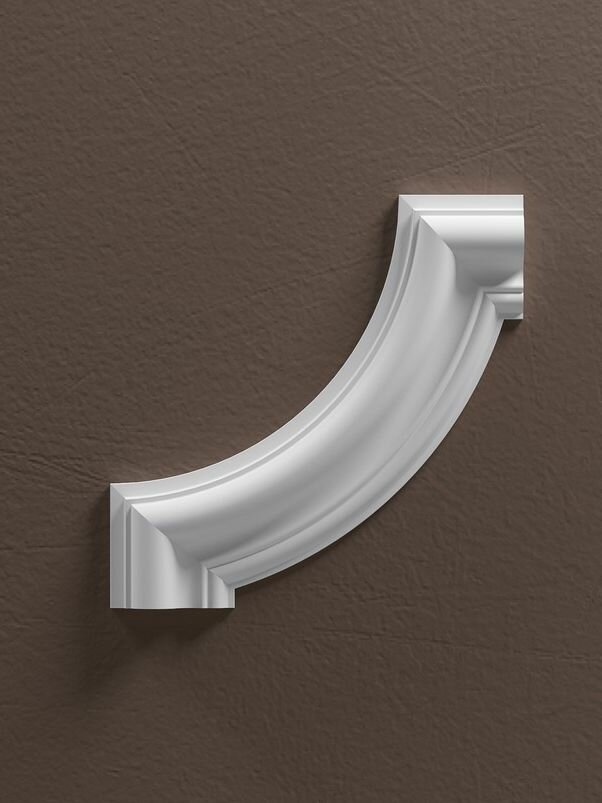 Декоративный угол к молдингу Де-Багет М1У2, белый.