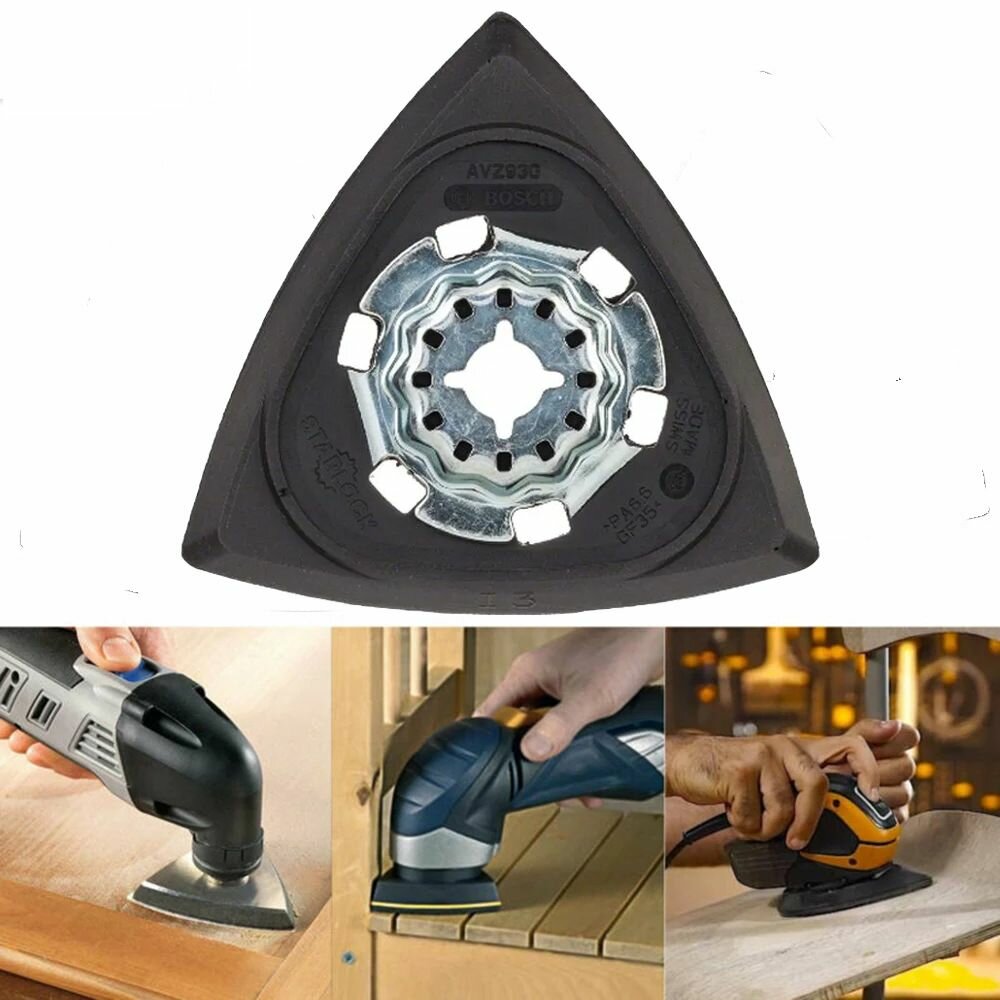 Глиняная пластина для угловой шлифовальной машины, многофункциональный треугольный ящик Avz93g из высокоуглеродистой стали, с полировкой песком