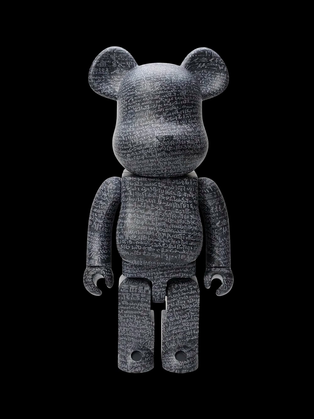 Коллекционная оригинальная фигура Bearbrick The British Museum Rosetta Stone 1000% / 70 см высота / ABS пластик / Серый