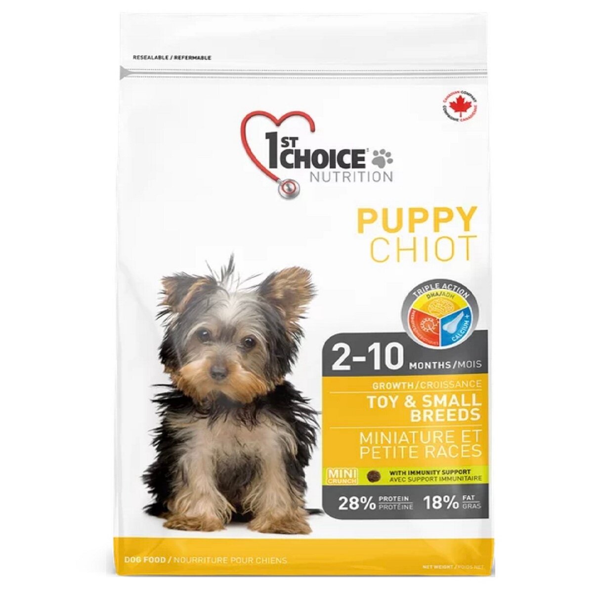 1ST CHOICE корм сухой для щенков миниатюрных и мелких пород курица 350г