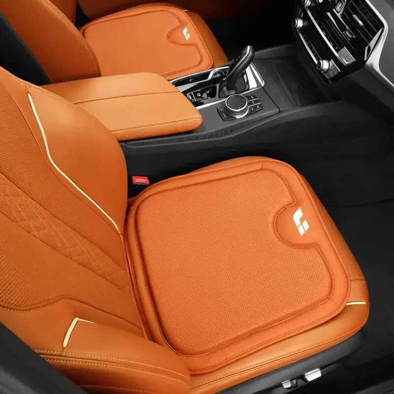 Чехол для автомобильного сиденья Li Lixiang L7 L8 L9 2022 2023, хлопковая Подушка с эффектом памяти, увеличивающая воздухопроницаемость, защитные аксессуары для интерьера автомобиля Orange 2PCS