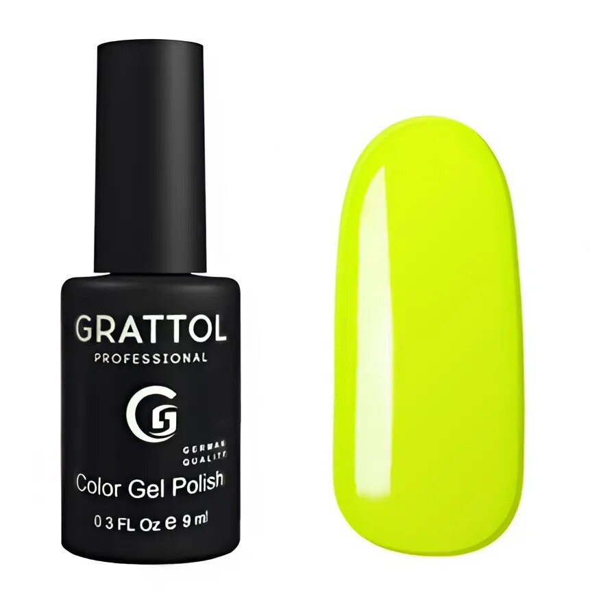 Grattol Color Gel Polish Lemon - Гель-лак для ногтей GTC036, 9мл