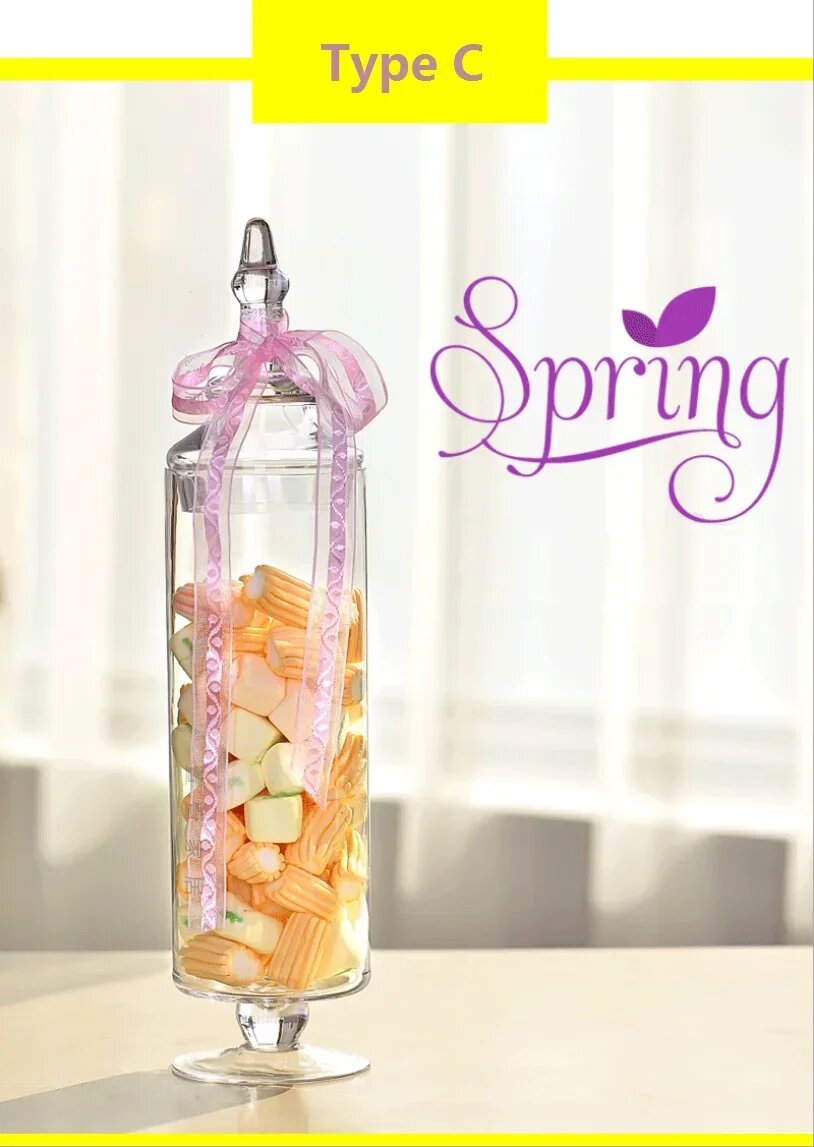 Хрустальные банки для конфет, три размера C