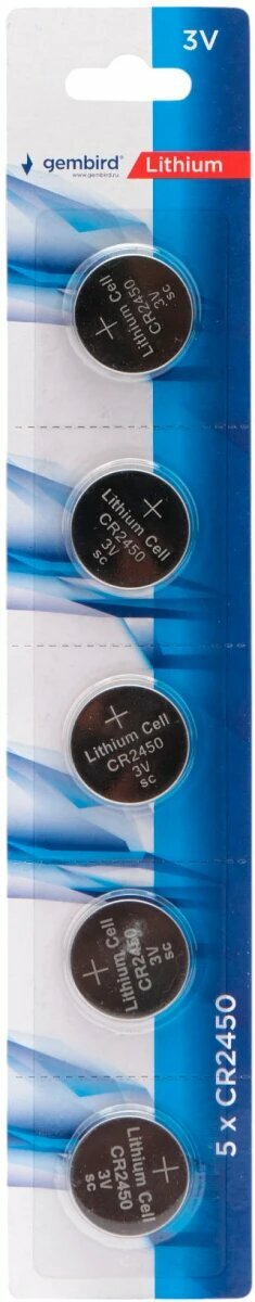 Батарейка Gembird (CR2450, 5 шт.) (GB-CR2450-5B)