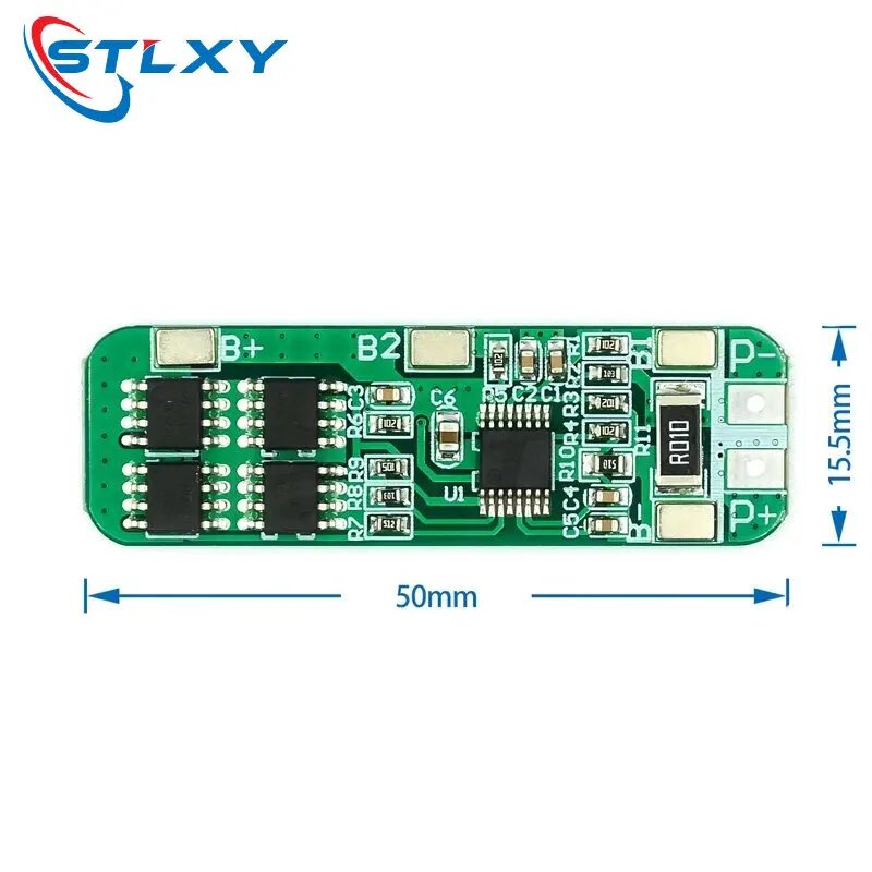 Stlxy 3S 10A модуль защиты батареи 18650, green
