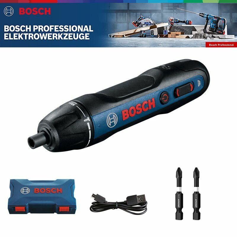 Электрическая отвертка Bosch GO2 3,6 В USB аккумуляторная