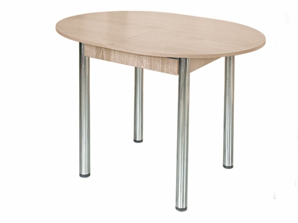 Стол обеденный СО-1 Дуб сонома ширина 114 см ЛДСП для кухни для гостиной раскладной