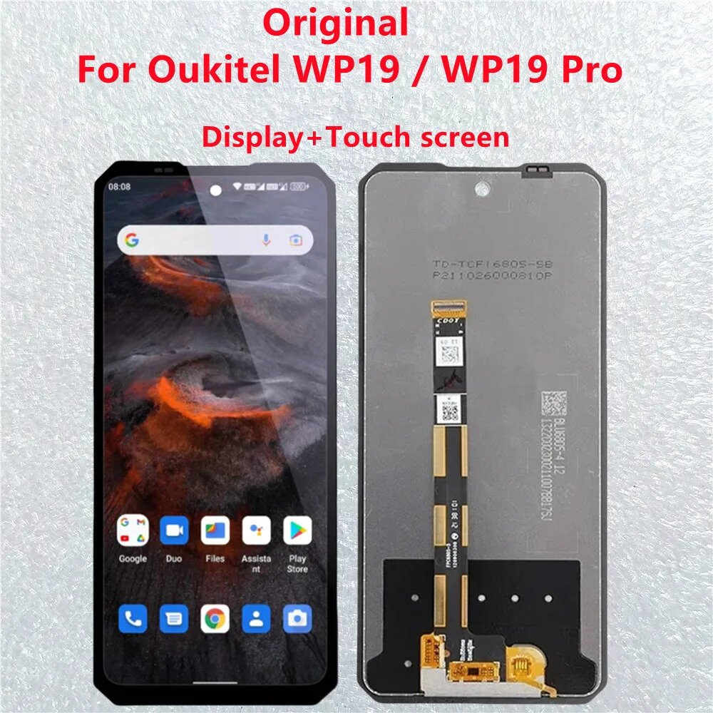 Сенсорный экран для Oukitel WP19, черный