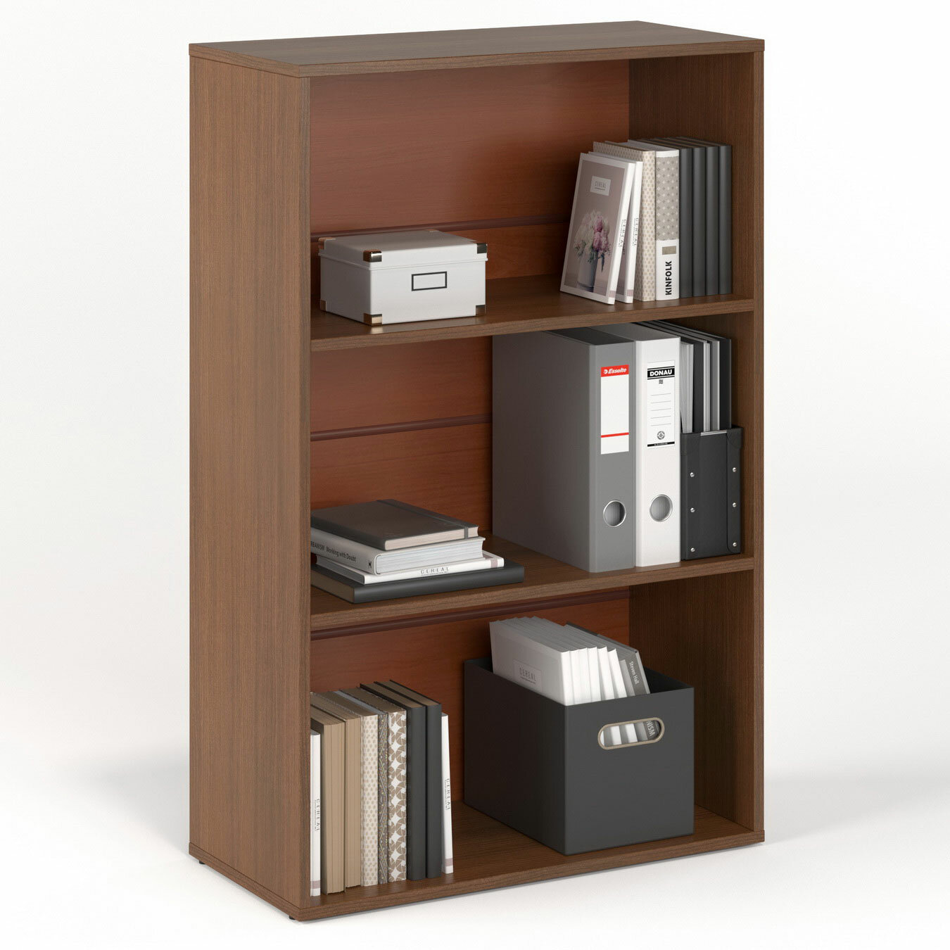 Стеллаж МагМебель Б12 орех