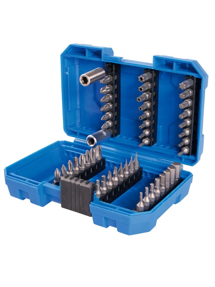 Набор вставок (бит) 1/4" PH PZ Hex Torx Slotted Square 49 пр