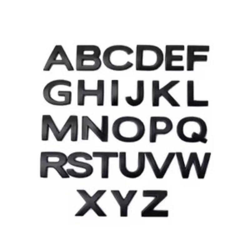 1 шт. 25 мм 3D металлический значок с буквами и цифрами, наклейки для автомобилей, украшения, автомобильные аксессуары N or Z