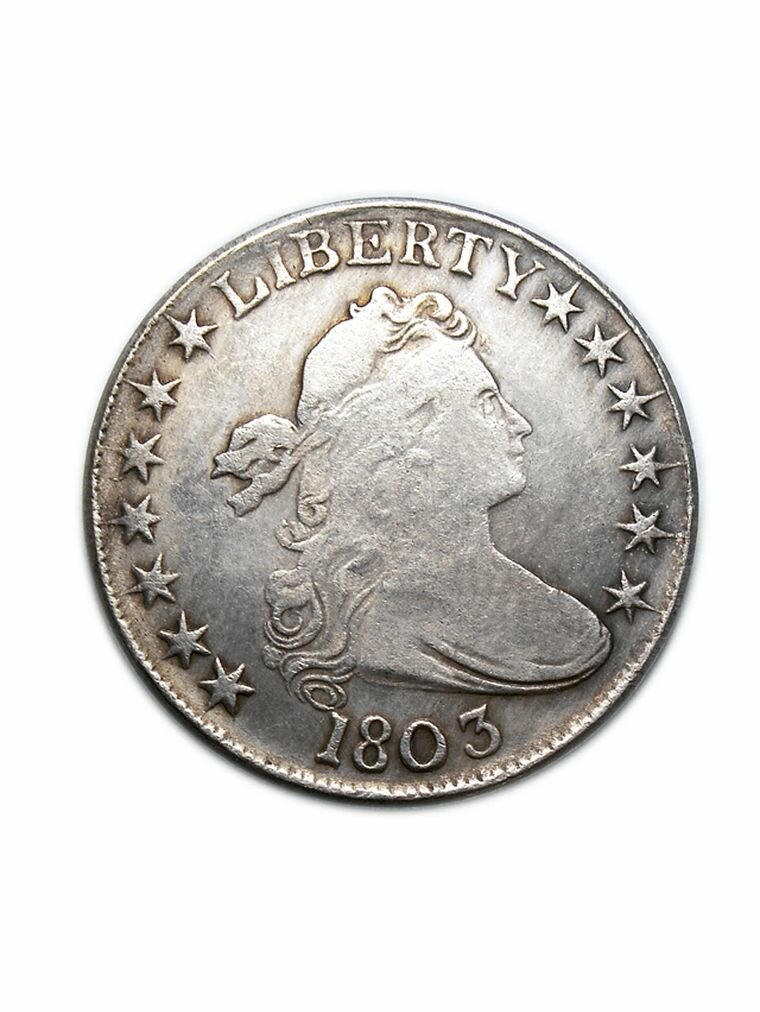 50 центов 1803 года 1/2 доллара США серебро сувенирная копия монеты, нумизматика, деньги для коллекции