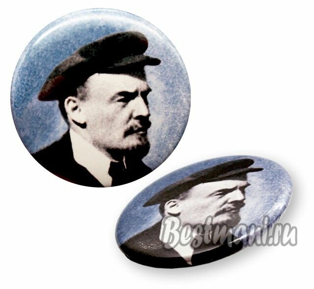 Значок сувенирный с Лениным в кепке 1920-30 гг, значки редкие, памятные коллекционные