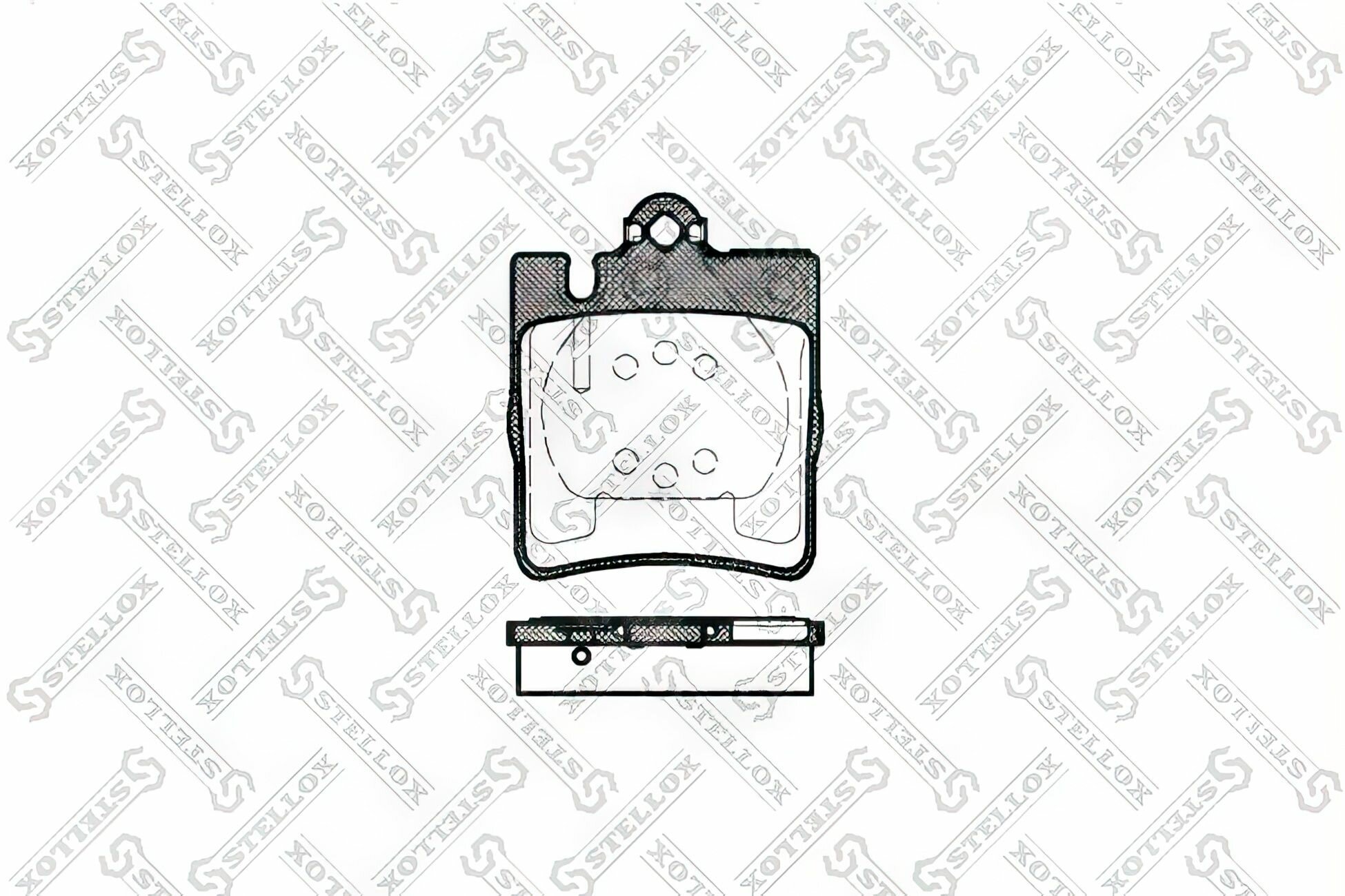 Колодки дисковые задние для Мерседес Ц, CLK, Е, С, Шкода Фабиа 1 720 000B-SX STELLOX