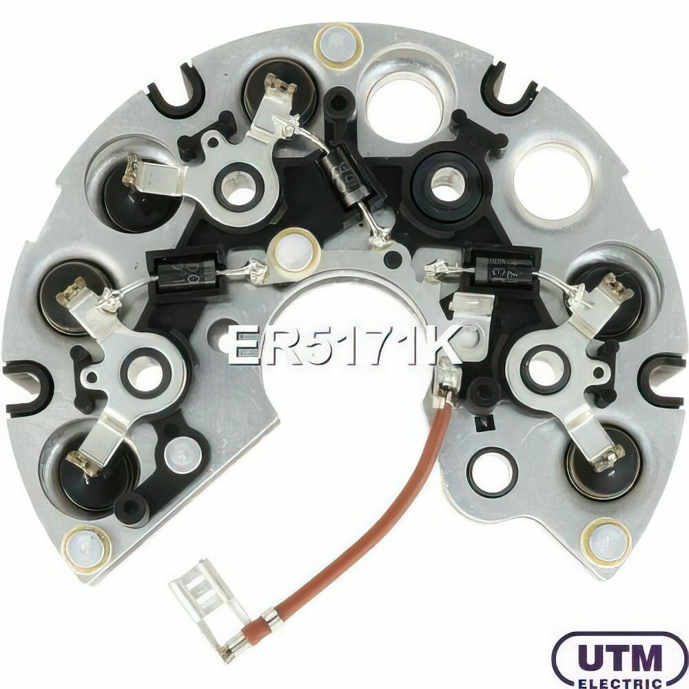 Диодный мост генератора, с дополнительными диодами для ВАЗ Лада 2110, 2111, 2112 Самара 2108, 2102, 2103, 2106, 111 арт ER5171K