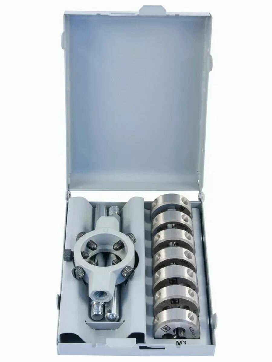 Набор плашек D-COMBO Круглых ручных ММ12 HSS, 8пр.