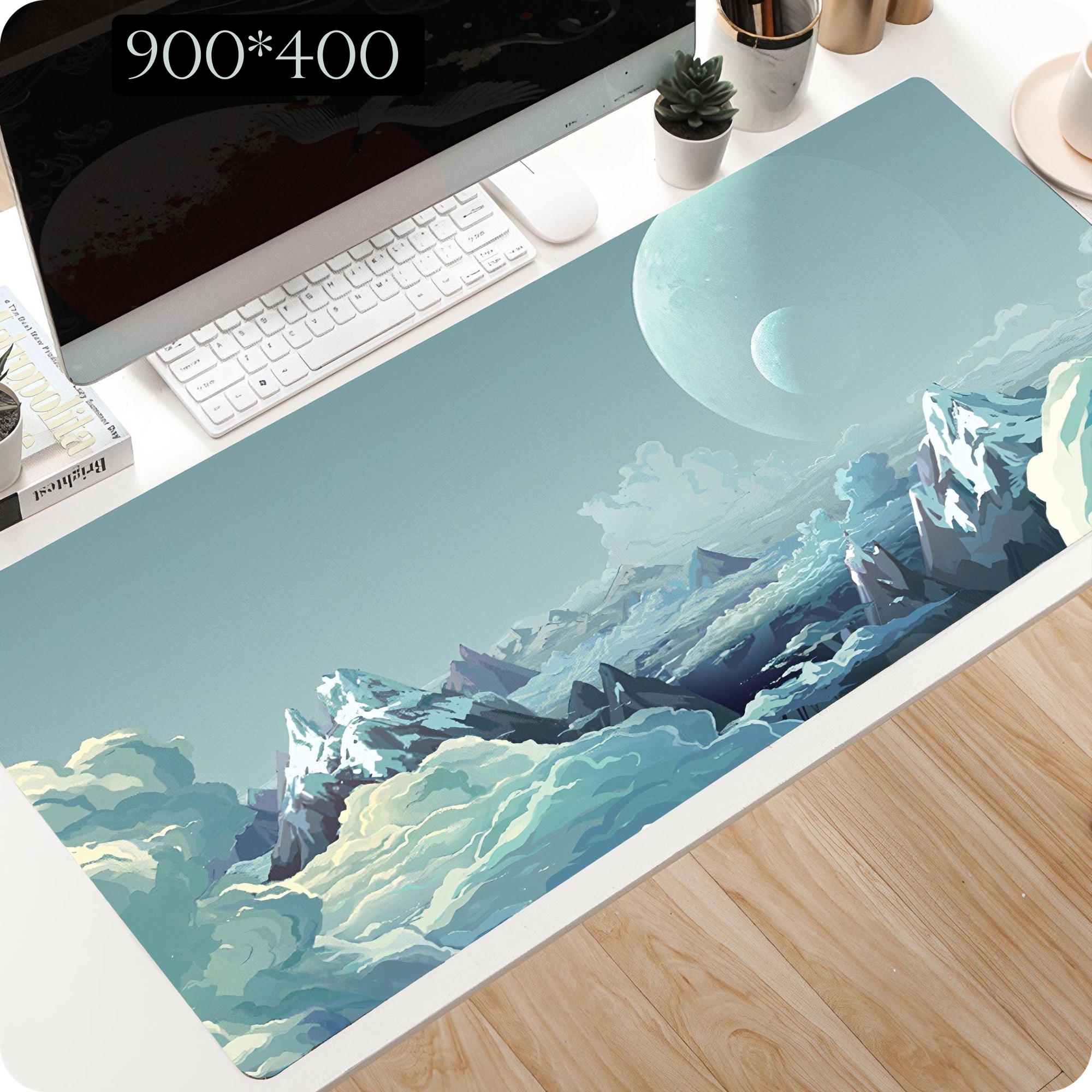 Коврик для мыши Planet Professional Gaming 90x40 см — нескользящий, с точным управлением, большой, для рабочего стола
