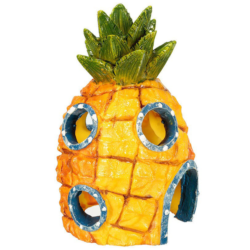 Ананасовый домик Редис Дом Смола Мультяшное украшение, Избегание рыбных креветок, Ананасовое украшение для украшения стола в домашнем офисе, Уникальная идея подарка