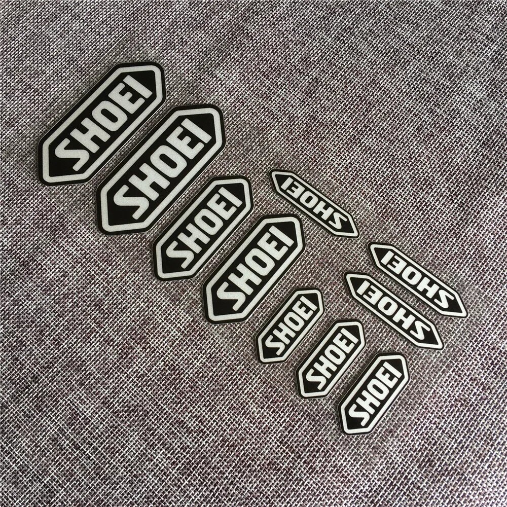 Наклейки SHOEI, цвет A, для шлема, мото, 8x20 см