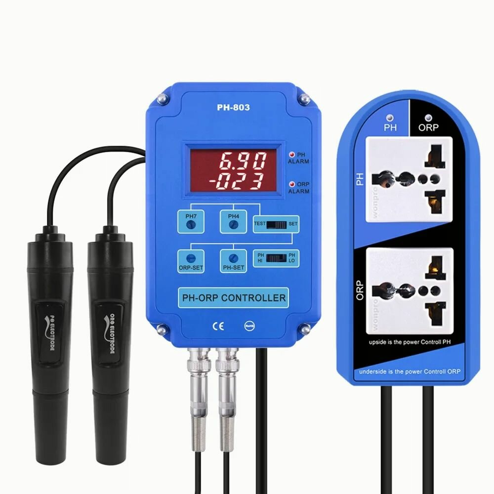 Автоматический Контроллер pH ORP 2-в-1 ph-803
