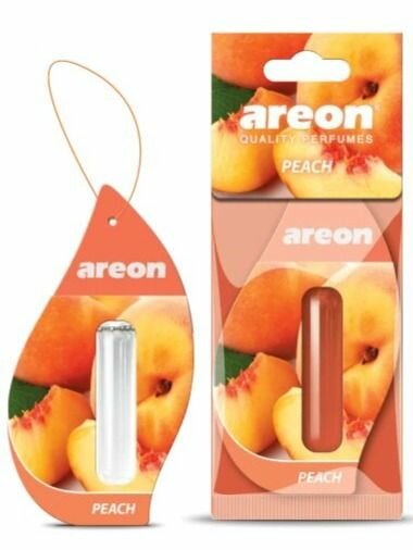 Автомобильный ароматизатор AREON Liquid 5 ml Peach LR22 (персик)