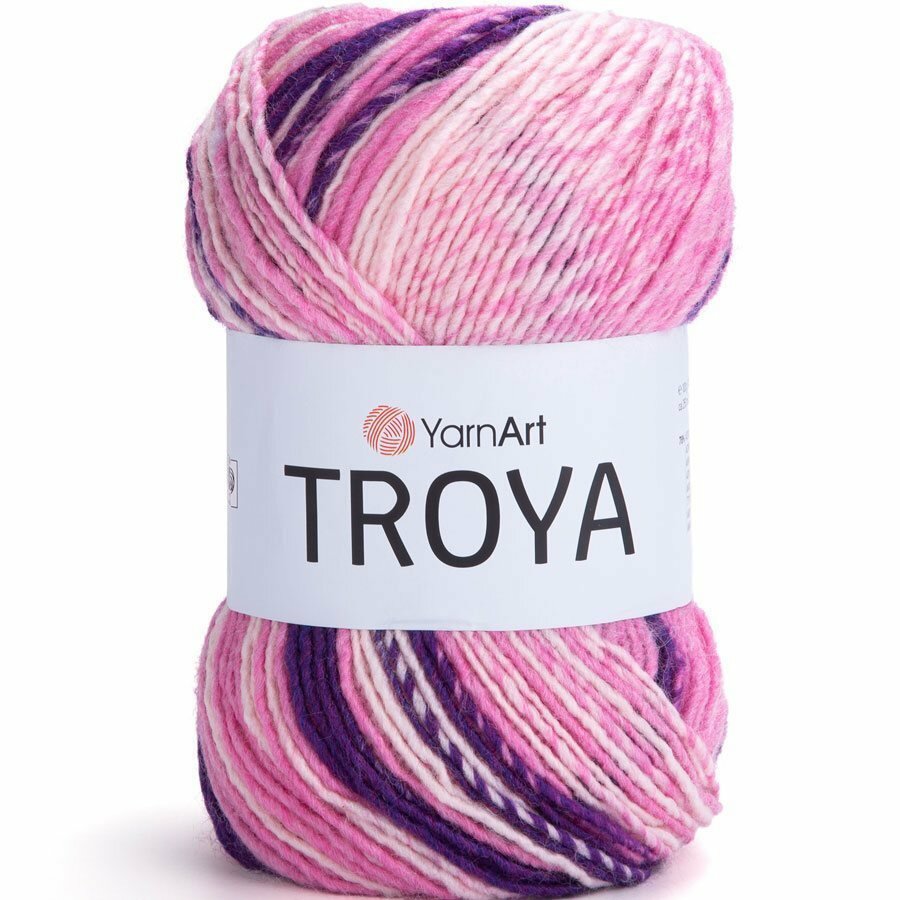 Пряжа Yarnart TROYA 2114 сир. дали/фиалка (5 мотков)