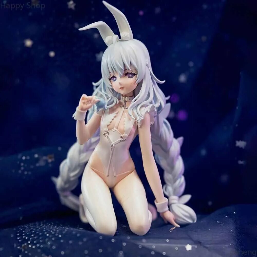 Аниме Фигурка Azur Lane ленивый белый кролик 15CM YZ