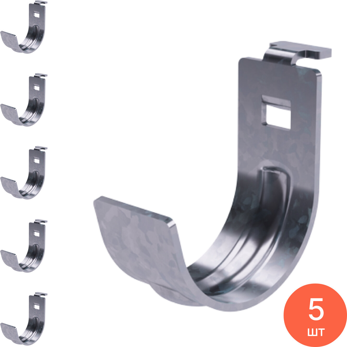 Консоль для кабельных лотков DKC / ДКС BBT-35 рожковая одинарная стальная, толщина 3мм / крепеж (комплект из 5 шт)