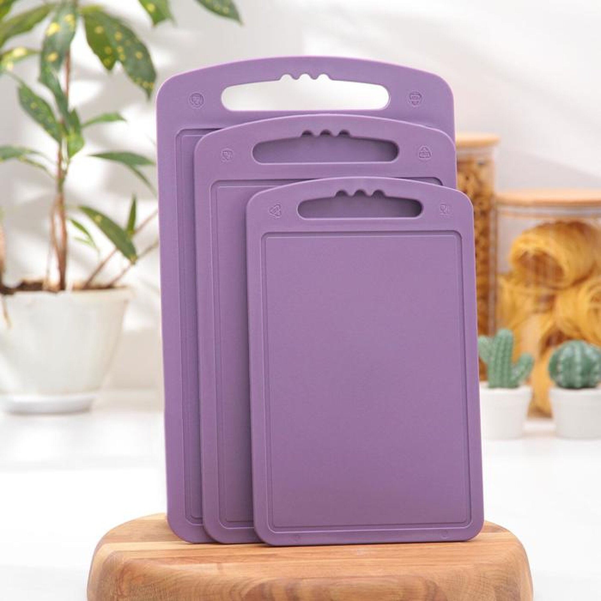 Набор разделочных досок Martika, пластик, 32х20 см, 3 шт, микс