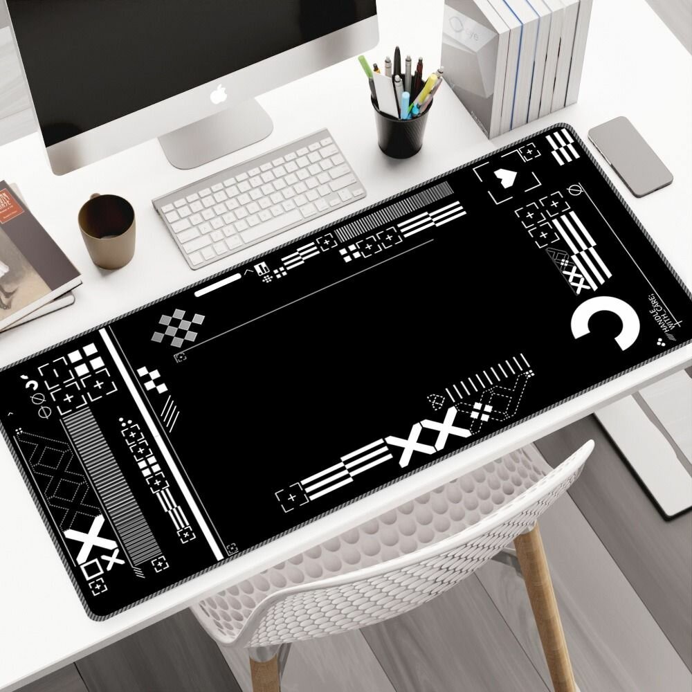 Игровой коврик для мыши CS 2 черный градиент 800х300х3