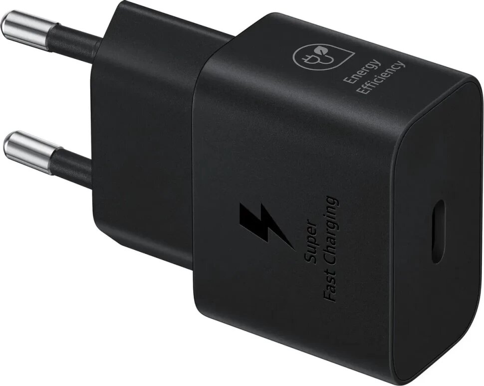 СЗУ Samsung 25W PD USB-C Adapter 2 Pin (T2510NBE-2PIN) Black