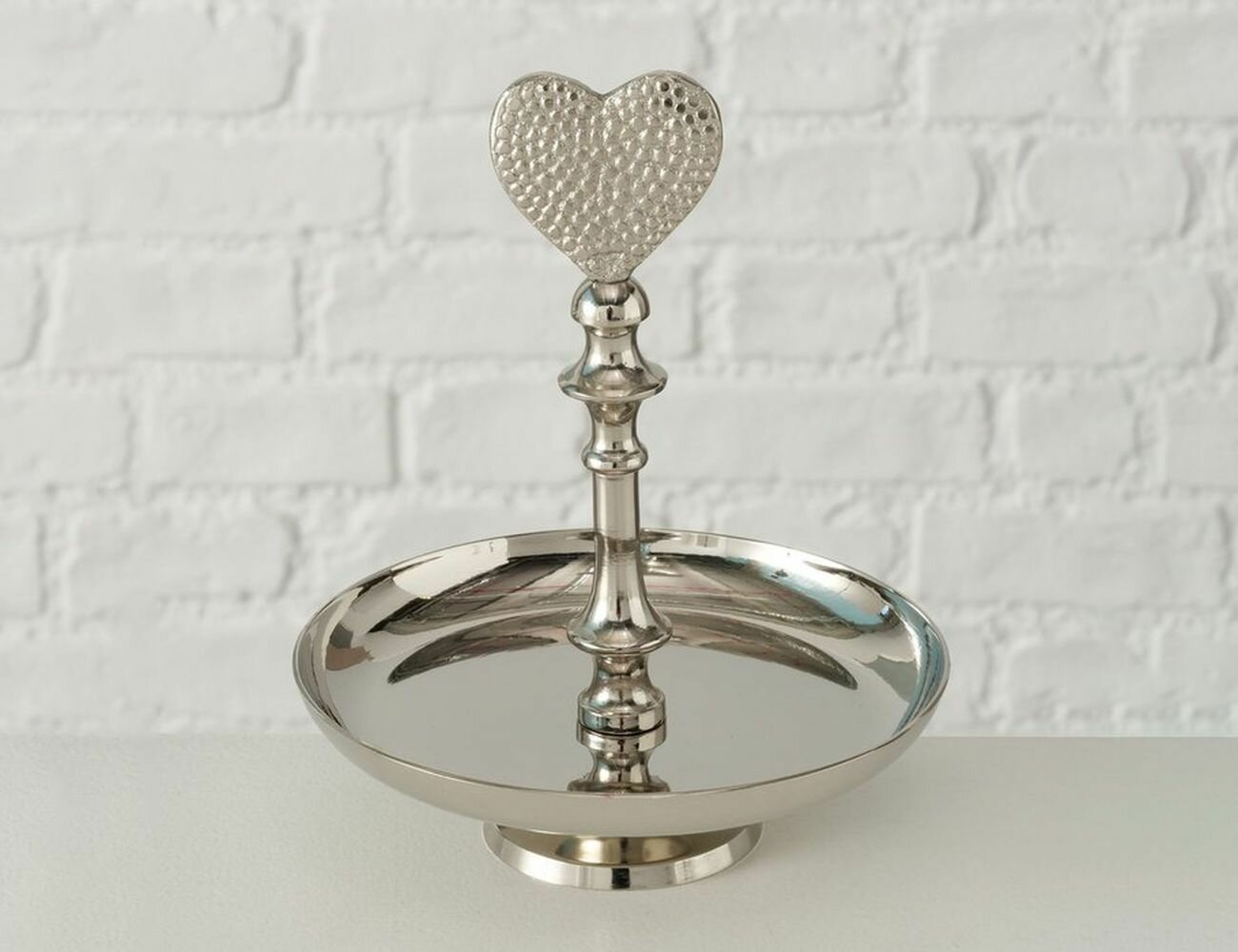 Этажерка для фруктов сердце стола с узором, металл, 21 см, Boltze 2020966-1